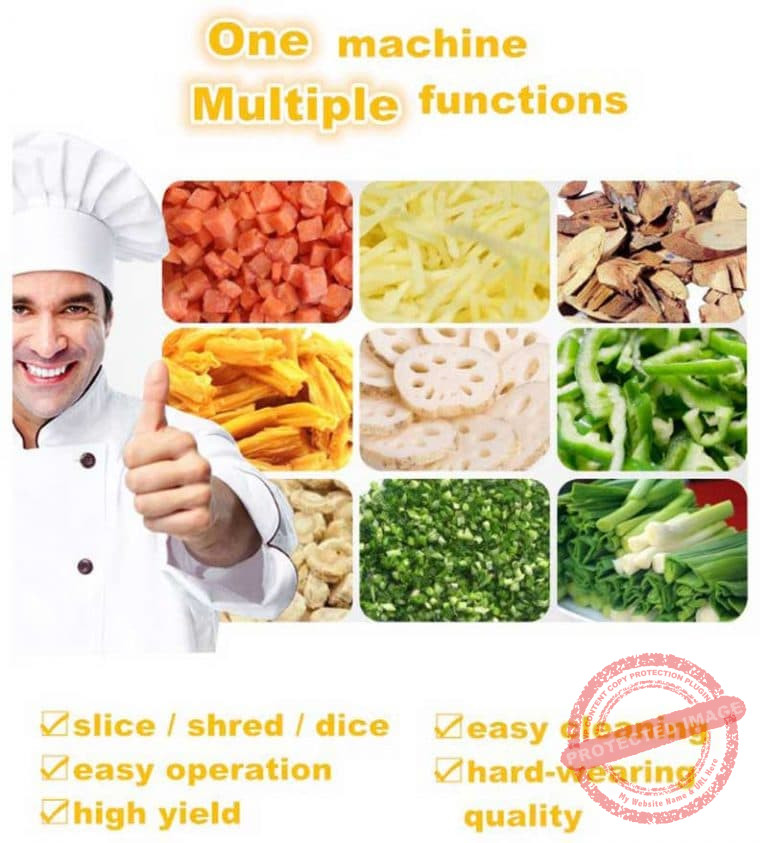 Multi-Function Carrot Vegetable Fruit Cutting Dicing Slicing Machine ...